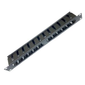 XFORM 1U 12 Port Rack Mount Horizontal Cable Manager Duct Raceway