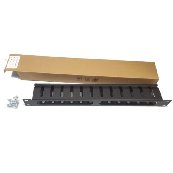 XFORM 1U 12 Port Rack Mount Horizontal Cable Manager Duct Raceway