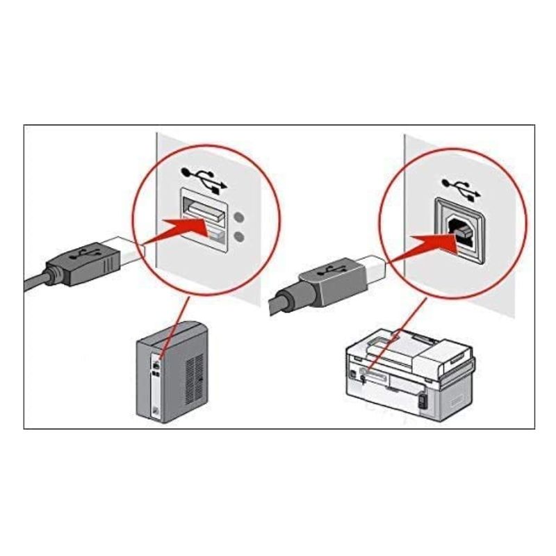 XFORM USB 2.0 Printer Cable - (10 Meters) Black