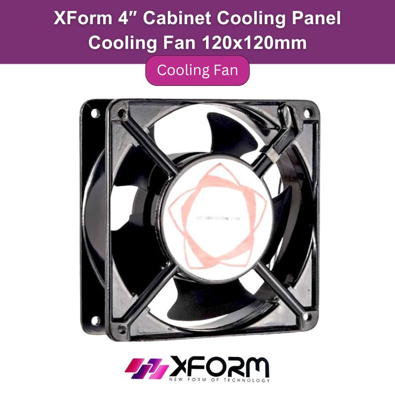XForm 4″ Cabinet Cooling Panel Cooling Fan 120x120mm 220V